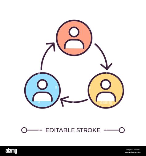 Team Communication Rgb Color Icon Stock Vector Image And Art Alamy