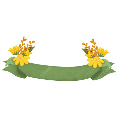 꽃 리본 배너 그림 줄자 귀여운 리본 리본 Png 일러스트 및 Psd 이미지 무료 다운로드 Pngtree