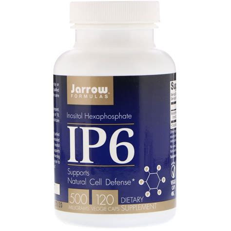 Jarrow Formulas, IP6, Inositol Hexaphosphate, 500 mg, 120 Veggie Caps ...