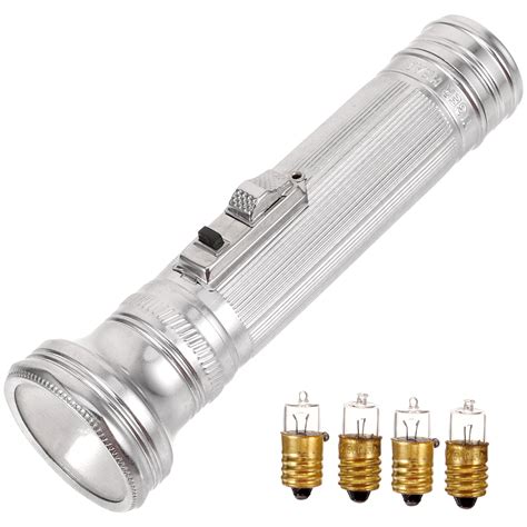 Rhewides Small Flashlight Metal Old Fashioned Flashlight Portable