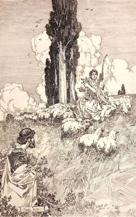 Franklin Booth The Shepherd Of King Admelus 1921 In Ben Friedmans
