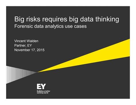 Big Risks Requires Big Data Thinking Ppt