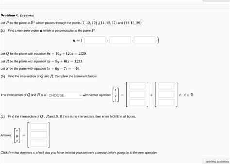 solved problem 4 3 points let p be the plane in r3 which