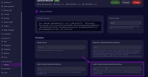 How To Change The Fabric Version On Your Minecraft Server Cybrancee Knowledgebase
