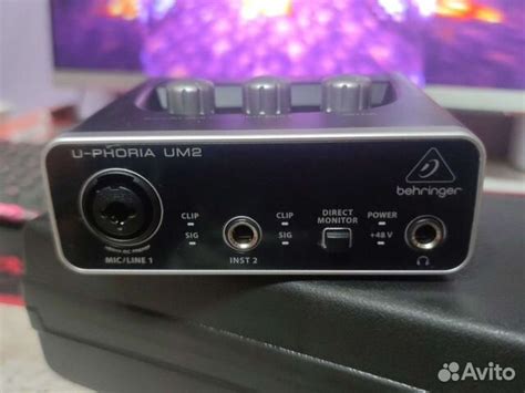 Внешняя звуковая карта Behringer U Phoria Um2 купить в Анапе Электроника Авито