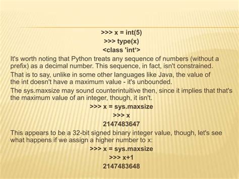 Basic Data Types In Python Pptx