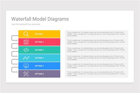 Waterfall Chart Powerpoint Template Diagrams Nulivo Market