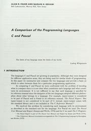 Comparing And Assessing Programming Languages Ada C And Pascal