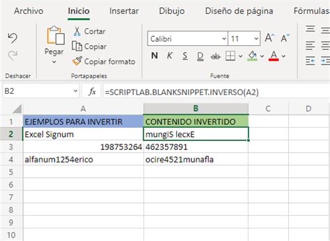 Invertir El Orden De Los Caracteres De Una Cadena De Texto O NumÉrica Con Typescript Excel Signum