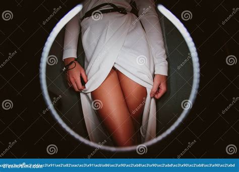 A Girl Takes Off A Dress The Sexual Undresses Stock Image Image Of Looking Girl