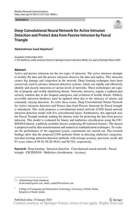 Deep Convolutional Neural Network For Active Intrusion Detection And