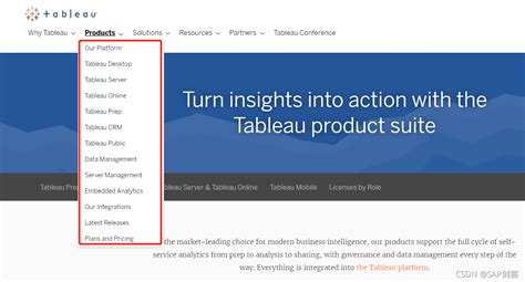 【学习笔记】tableau基础介绍tableau包括其生态工具desktop Server Online Prep Csdn博客