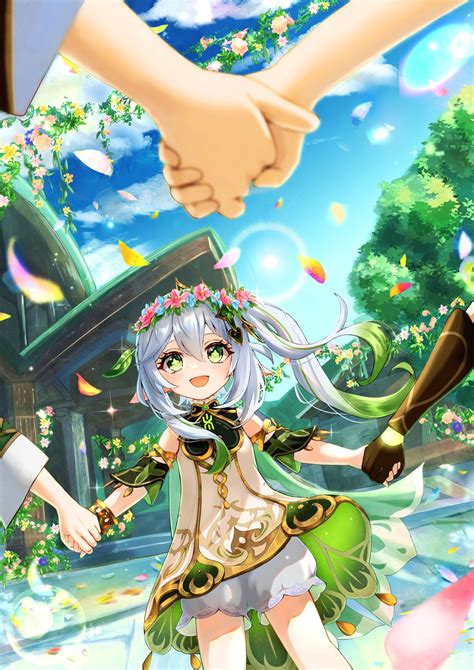 Aether And Nahida Genshin Impact Drawn By Han Riyonosyumi Danbooru