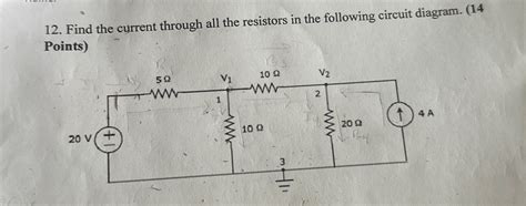 Solved Find The Current Through All The Resistors In The