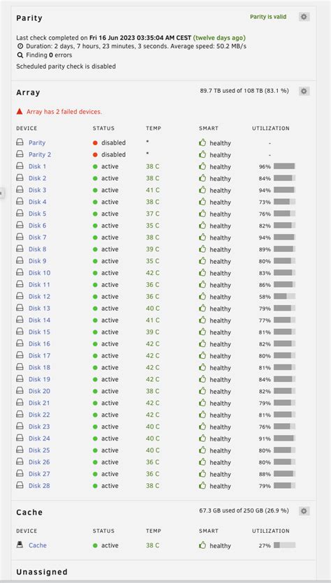 Parity Suddenly Stopped Working General Support Unraid