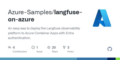 Releases Azure Samples Langfuse On Azure GitHub