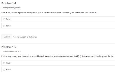 Solved A Bisection Search Algorithm Always Returns The