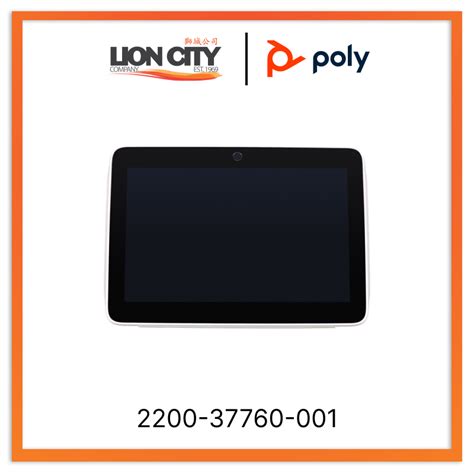 Poly Tc10 10 Wxga Touch Panel For Scheduling And Meeting Control White Lion City Company