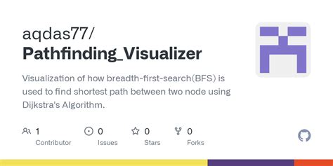 github aqdas77 pathfinding visualizer visualization of how breadth first search bfs is used