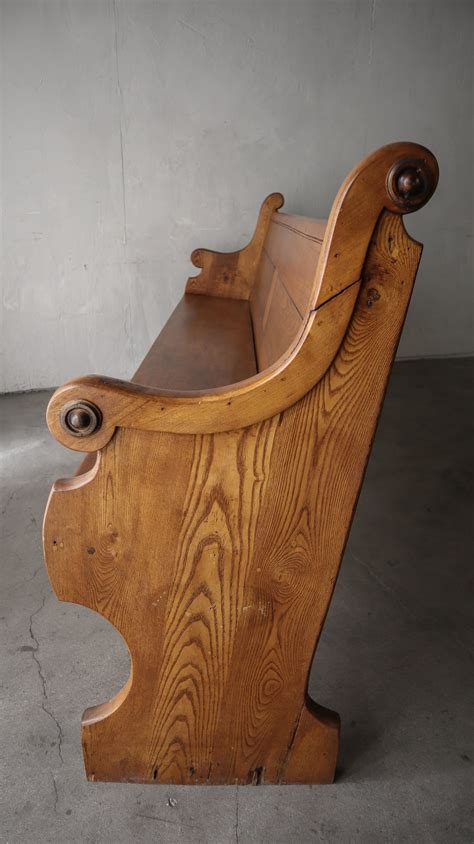 7ft Antique European Oak Church Pew Bench For Sale At 1stdibs