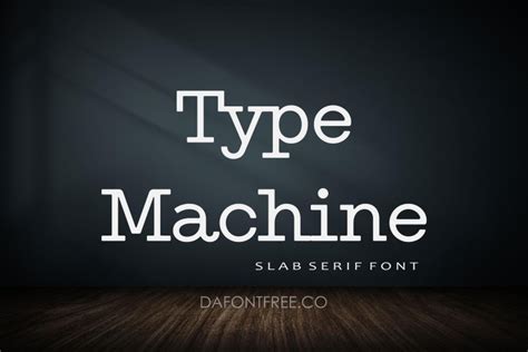 Type Machine Font Fonts Hut