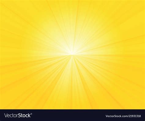 Yellow Sun Rays Background Royalty Free Vector Image