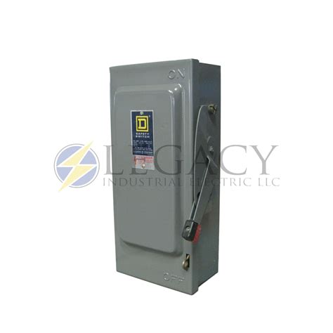 Square D H361 Safety Switch 600 Volt 30 Amp 3 Wire Fusible Nema 1