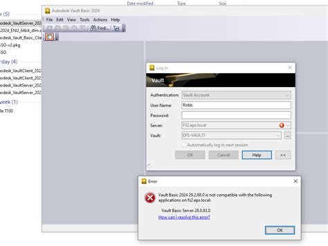 Vault And Inventor Login Issues Autodesk Community