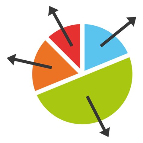 Gráfico de setas coloridas Baixar PNG SVG Transparente