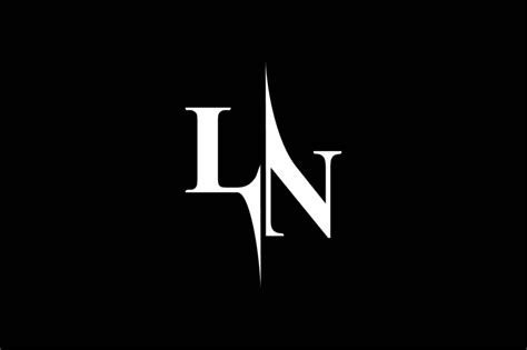 Ln Monogram Logo V5 By Vectorseller Thehungryjpeg