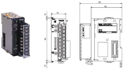 CJ W TC CJ Series Temperature Control Unit Dimensions OMRON Industrial Automation
