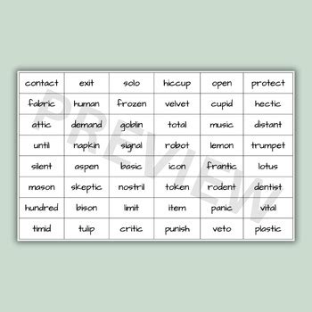 Connect 4 Closed And Open Syllable Words Science Of Reading TPT