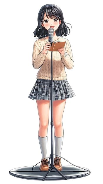 Anime Girl Microphone Images Free Download On Freepik