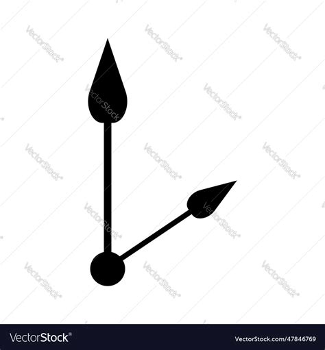 Clock Pointers Royalty Free Vector Image VectorStock