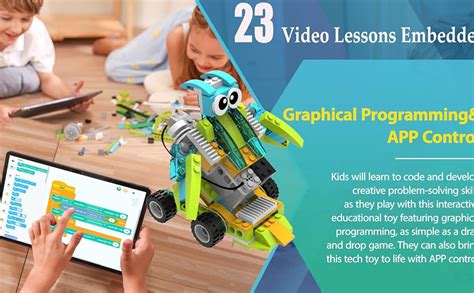 Makerzoid Robot Master Coding 100 Robots In 1 Robotics Kit App Controlled Stem Toy