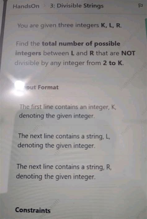 Handson 3 Divisible Strings You Are Given Studyx
