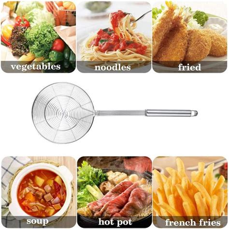 Deep Frying Strainer Spoon Mesh Net Strainer Ladle Long Handle Darazpk