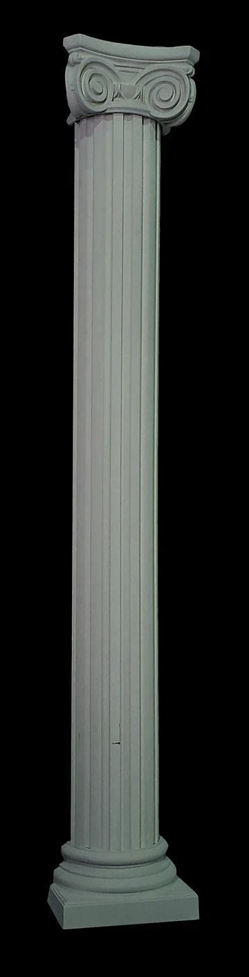 Full Fluted Column With Ionic Cap 150 Architectural Foam And Stucco