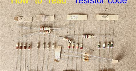 Test Electronic Components With Multimeter 50 Test 10 Ohm 100 Ohm 220 Ohm 1K 10K 100K Colour