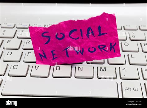 Word Writing Text Social Network Business Concept For Interactions