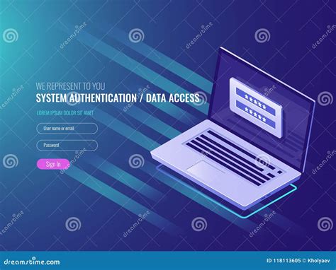 User Login Form Template Sign In Window With Blurred Backdrop Login Interface Website Ui Ux