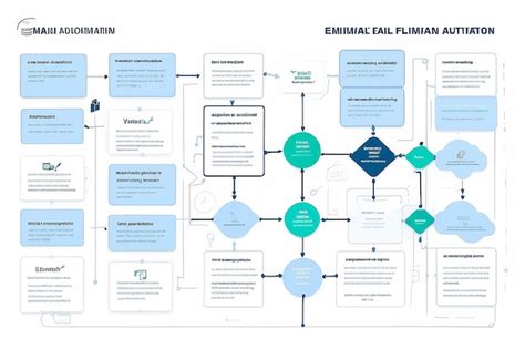 Dynamic Email Marketing Automation Flow Premium Ai Generated Image