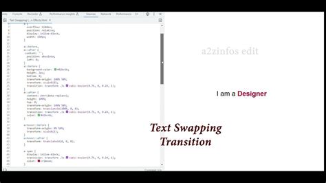 Text Swapping Link Hover Transition In Html And Css Youtube