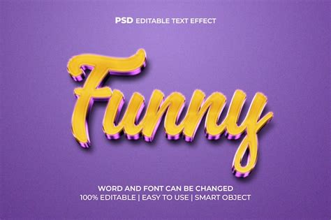 Premium Psd Funny 3d Text Effect