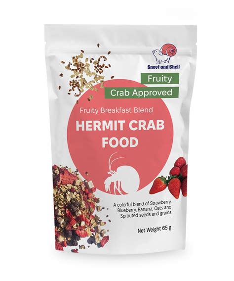 Snout And Shell Fruity Oif8 Breakfast Blend Hermit Crab High Protein And Nutrient Blend Diet Of