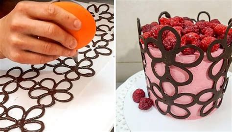 Как украсить торт шоколадом фото идеи и мастер класс Chocolate Hacks Chocolate Decorations