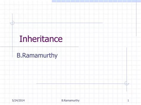 PPT Inheritance PowerPoint Presentation Free Download ID