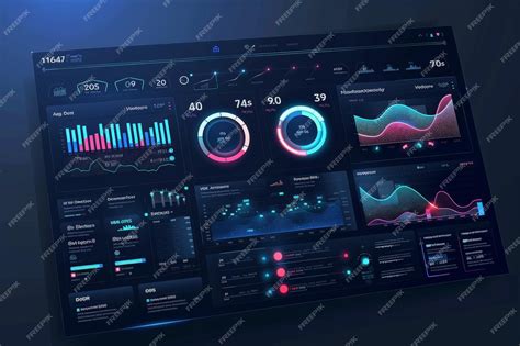 Toolkituiux Dashboard Infographic Template With Big Data Visualization