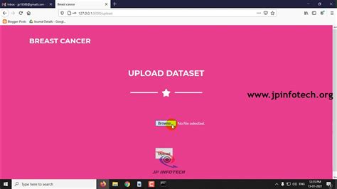 Prediction Of Breast Cancer Using Machine Learning Python Final Year Ieee Project Youtube