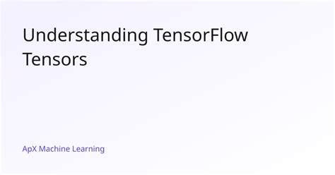 Understanding Tensorflow Tensors